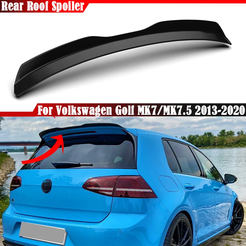 Glossy-Black-Rear-Roof-Spoiler-Wing-Lip-For-Volkswagen-VW-Golf-7-MK7 ...