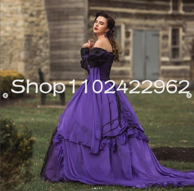 Purple Gothic Prom Dresses