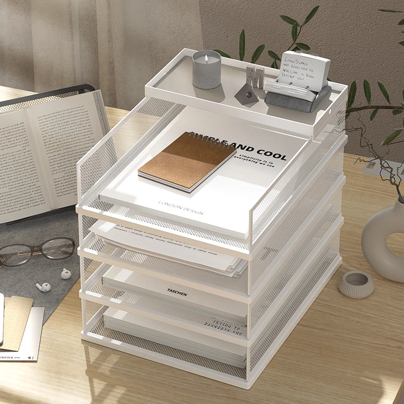 Metal-File-Stack-Stackable-Desk-Organizer-Office-Desktop-Organizer ...