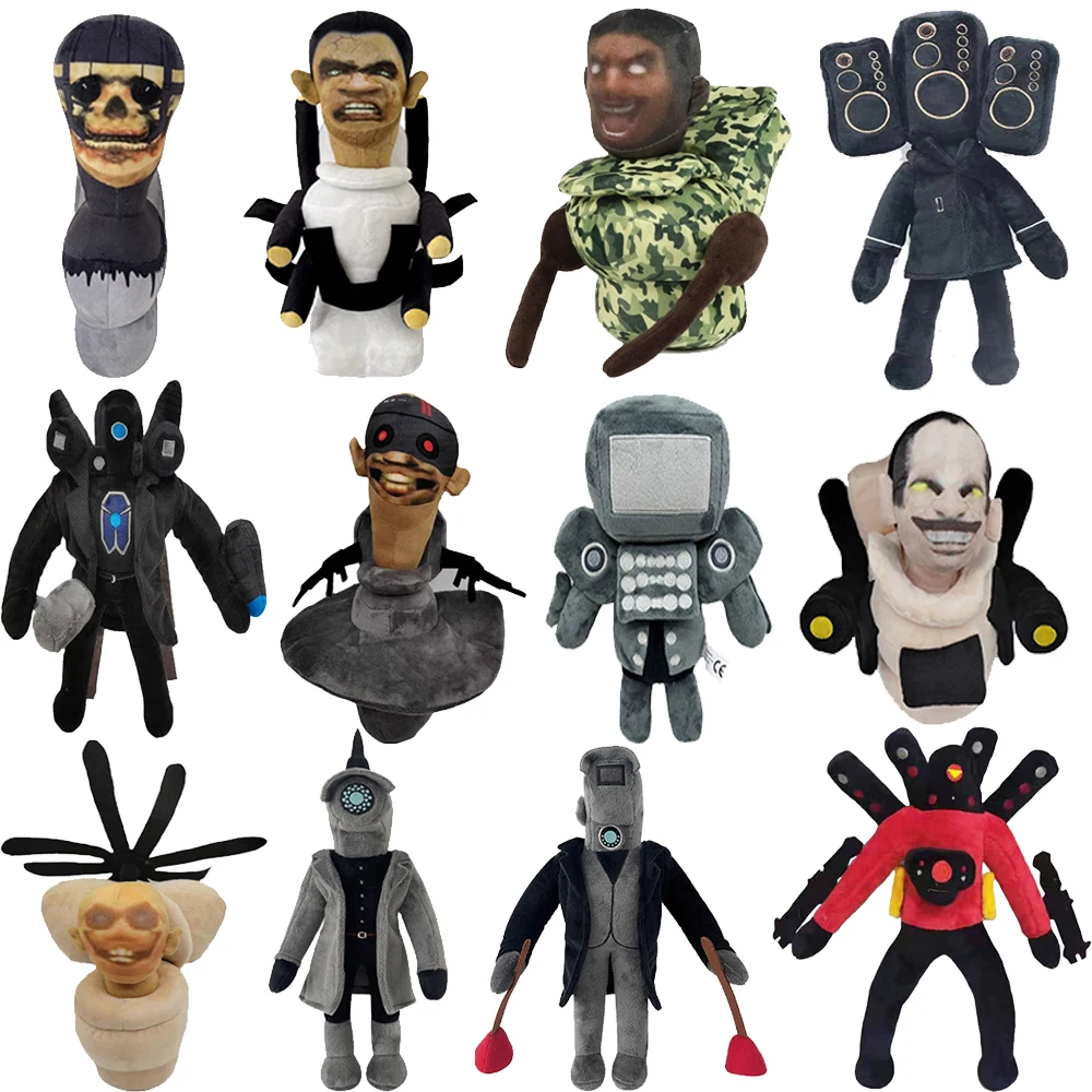 37pcs Skibidi Toilet Plush Toy New Skibidi Doll Stuffed Toy Skibidi ...