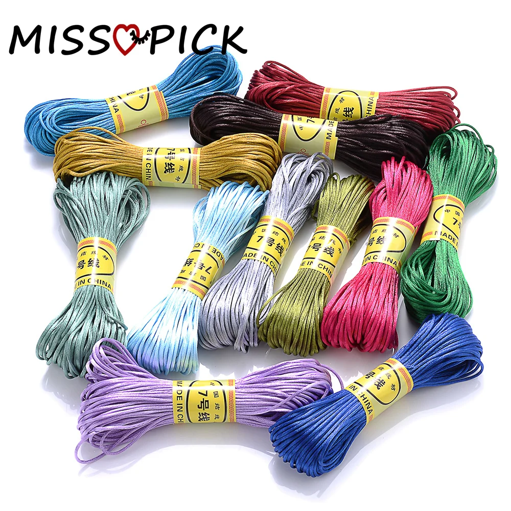 1-5mm-20Meters-Multicolor-Polyester-Cords-Chinese-Knotting-Silk-Macrame ...