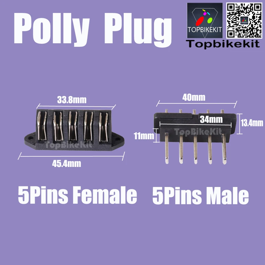 Ebike-Polly-Case-Connector-Power-Plug-4pins-or-5pins-Male-or-Female ...