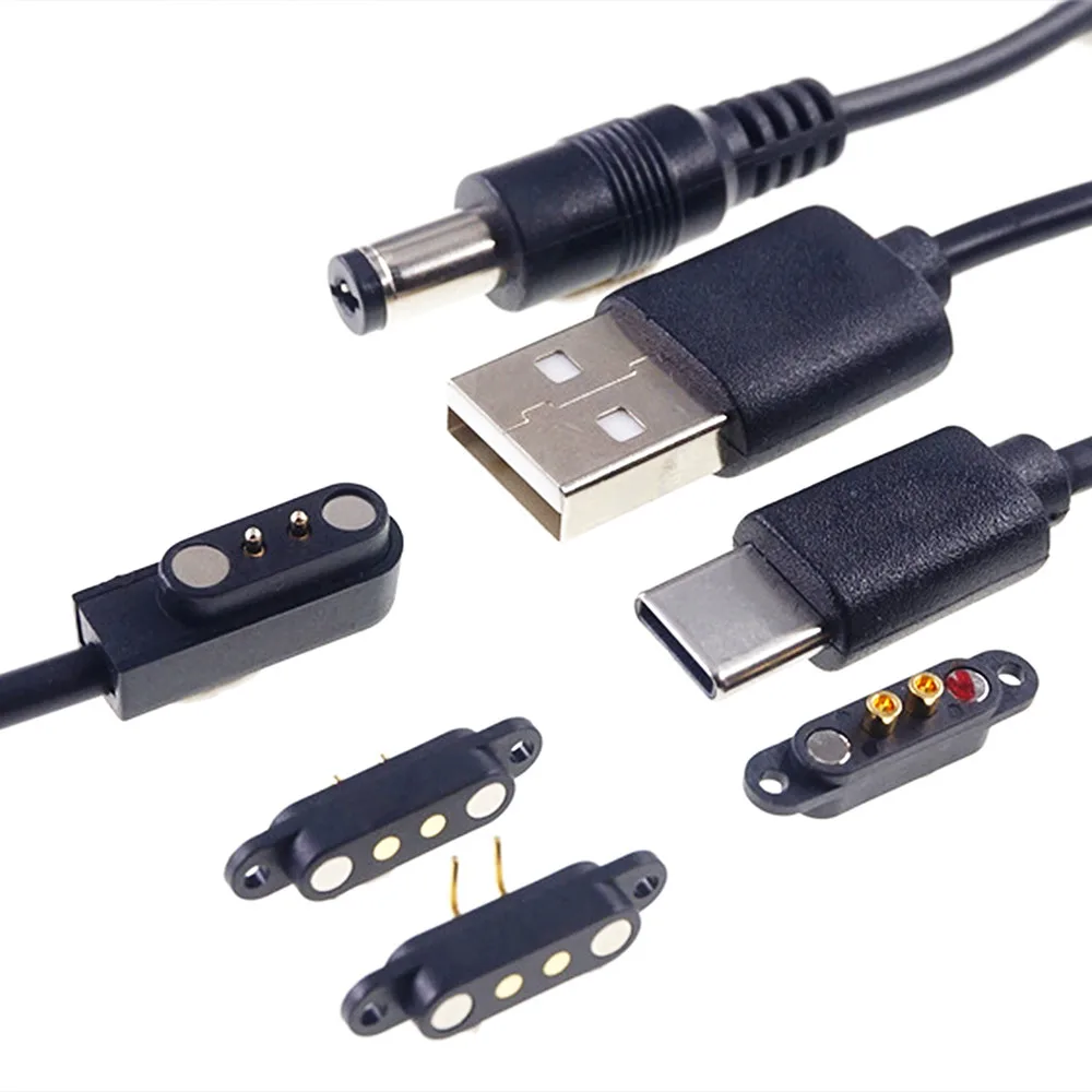 5-Conjuntos-Magn-tico-USB-Cabo-de-Carregamento-Pogo-Pin-Connector-2 ...