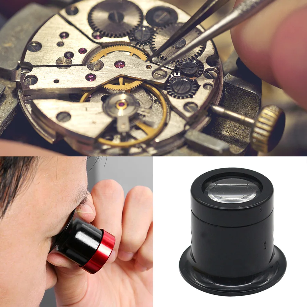 3 PIÈCES - Loupe Monoculaire Portable 10x, Outil De Loupe De Montre De Bijoutier, Lentille De ...