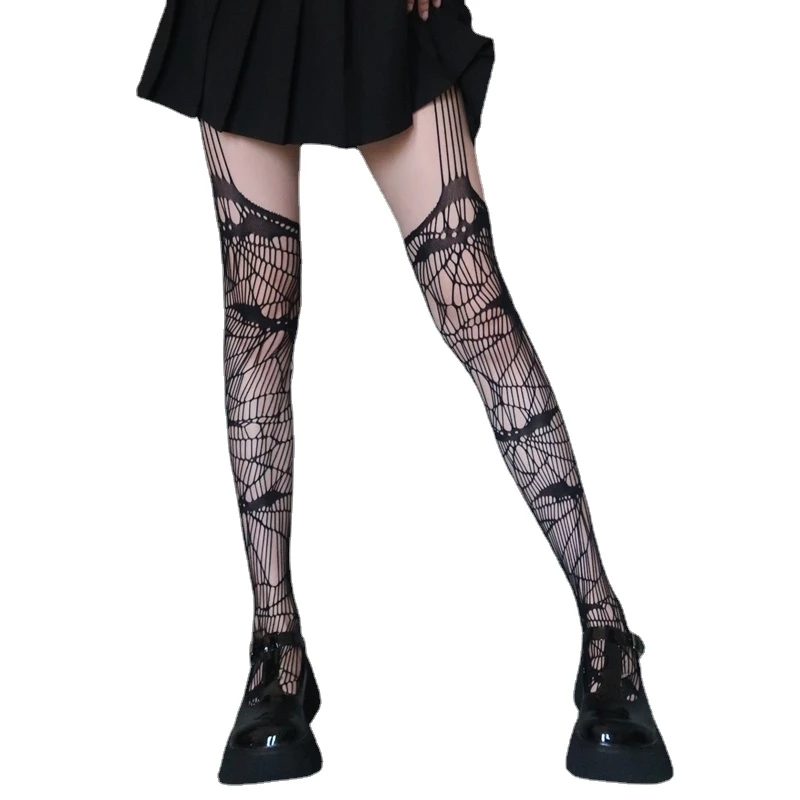 Gothic Dark Long Sexy Fishnet Stockings Women Harajuku Emo Alternative ...