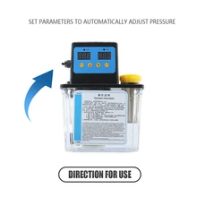 1L 2L DCR 50/1C Electromagnetic Oil Pump with Two Pressure Gauges CNC ...