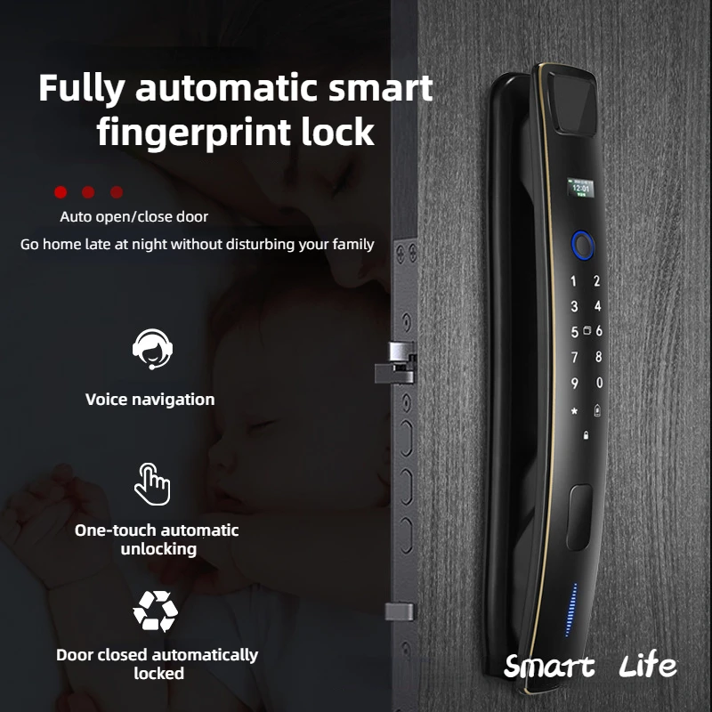 NEW-Auto-Smart-Fingerprint-Door-Lock-Biometric-Fingerprint-IC-Card ...