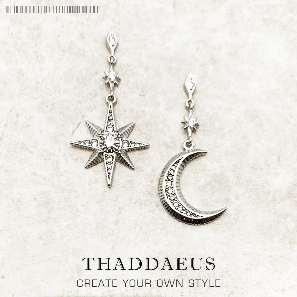 Magical Star & Moon Drop Earrings,europe Fashion Boho Look Jewelry For ...