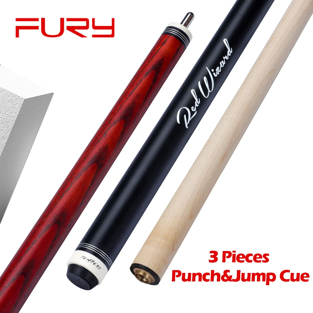 FURY-EA-Punch-Jump-Cue-13-5mm-Tip-Ash-Or-Maple-Shaft-3-Pieces-Break ...