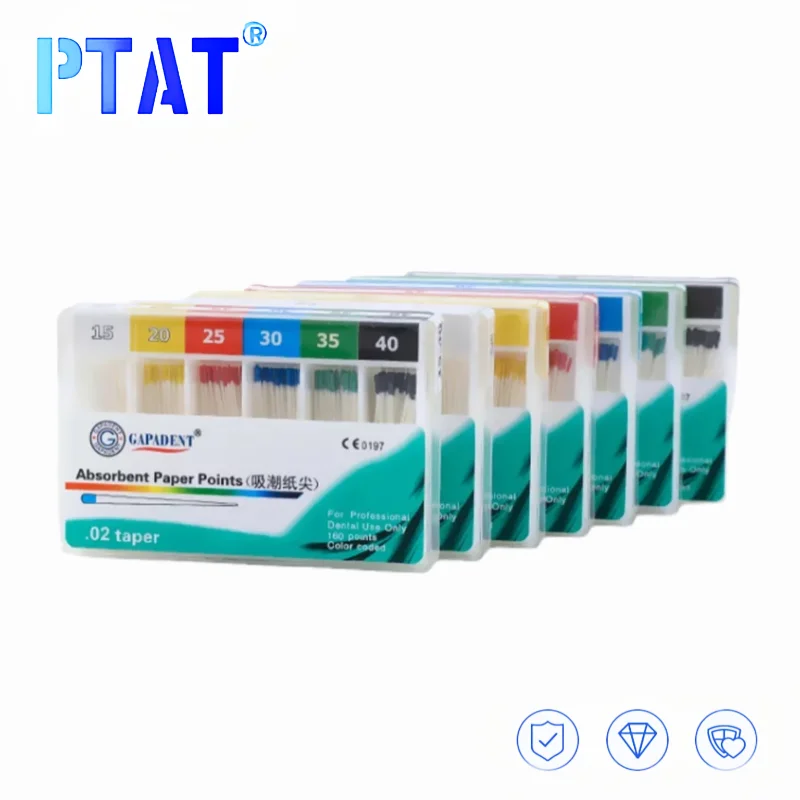 200pcs/pack Dental Absorbent Paper Points Root Cancel Endodontics ...