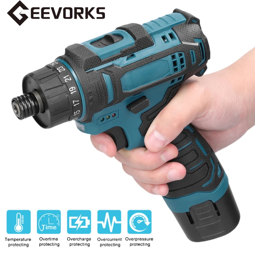 Brushless-Lithium-Electric-Screwdriver-Torque-Ajust-vel-2-Speed-Control ...