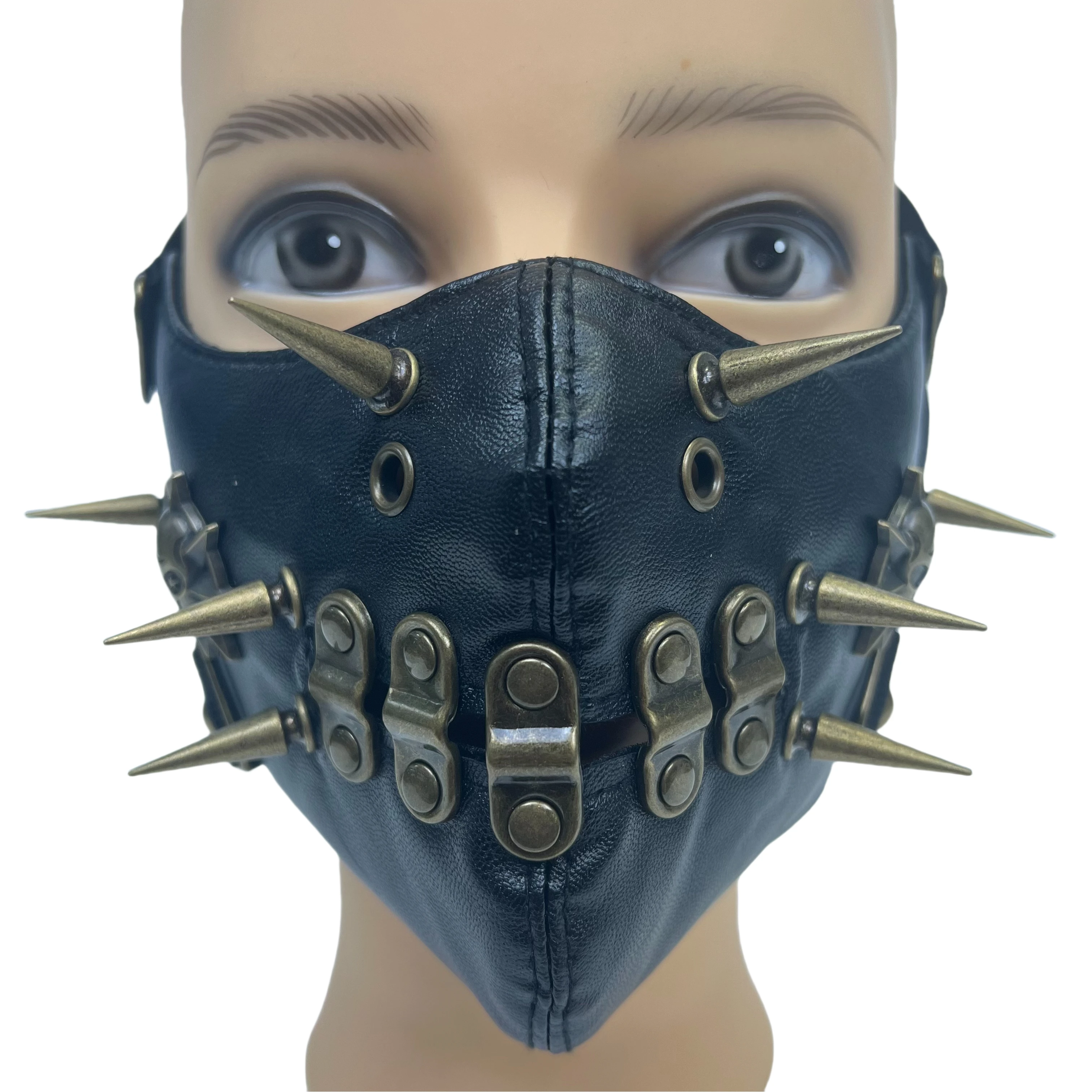 New black cool steampunk party color matching protective mask ...
