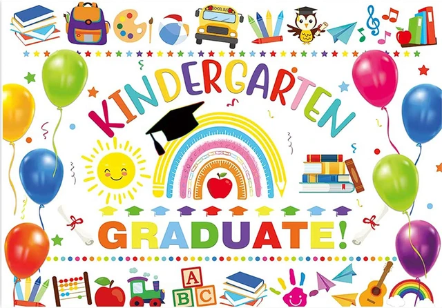 Kinder Graduation Border Design