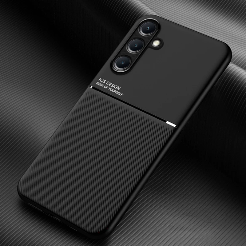 For Samsung Galaxy M15 5G Case Leather Magnetic Holder Phone Case for ...