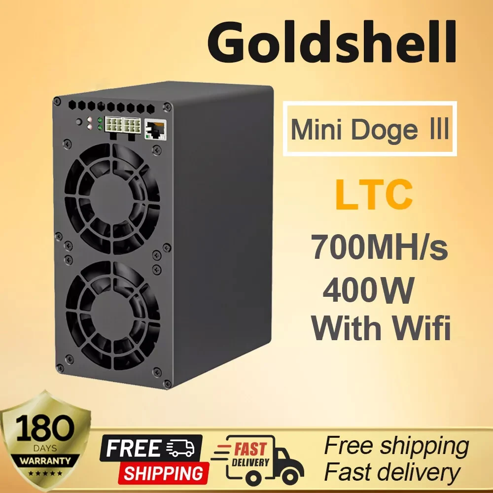 Nuevo-Goldshell-MINI-DOGE-3-III-Doge-Coin-Litcoin-Mining-Modo-dual-700M ...