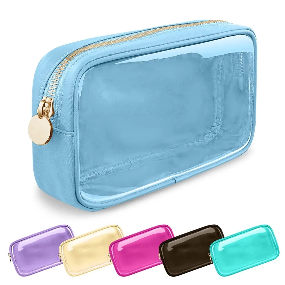 Pvc Cosmetic Bag Fashion Transparent Storage Toiletry Bag Shell Large ...