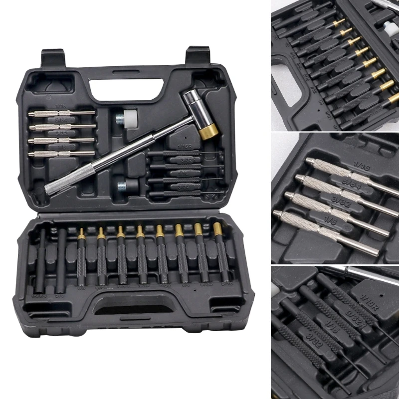 Roll-Pin-Punch-Set-Double-Faced-Metal-Hammers-Portable-Hand-Tool ...