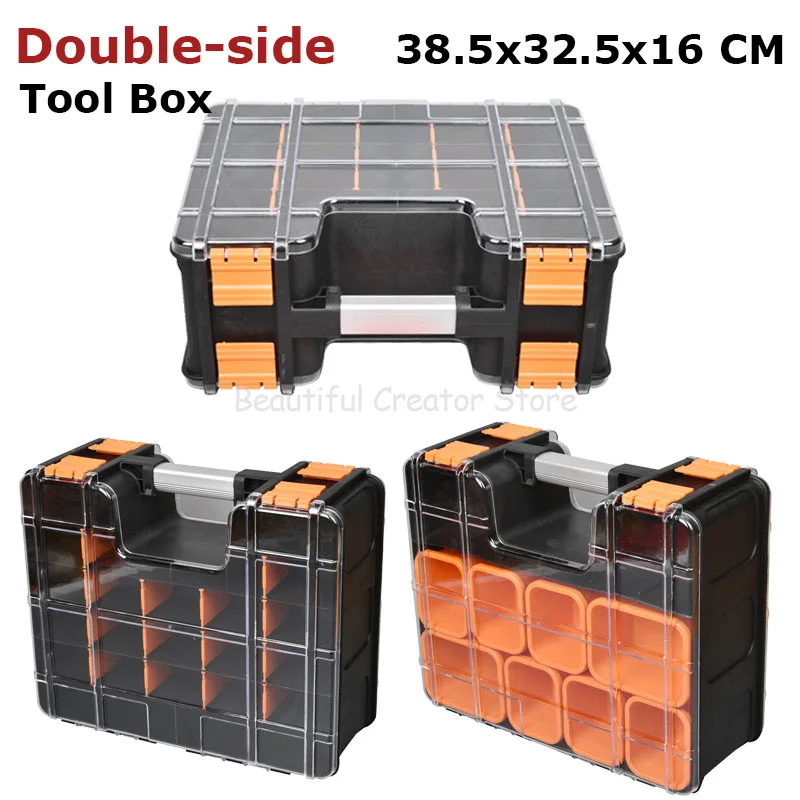 Double-Sided-Plastic-Tool-Box-Screw-Organizer-ferramenta-de-grande ...
