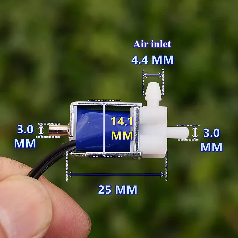 DC 5V 6V 2-Position 3-Way Small Mini Solenoid Valve Normally Closed ...