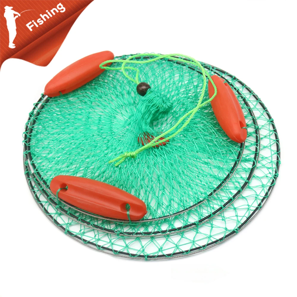 2-Layers-Portable-Foldable-Fishing-Floating-Fish-Net-Shrimp-Mesh-Allows ...