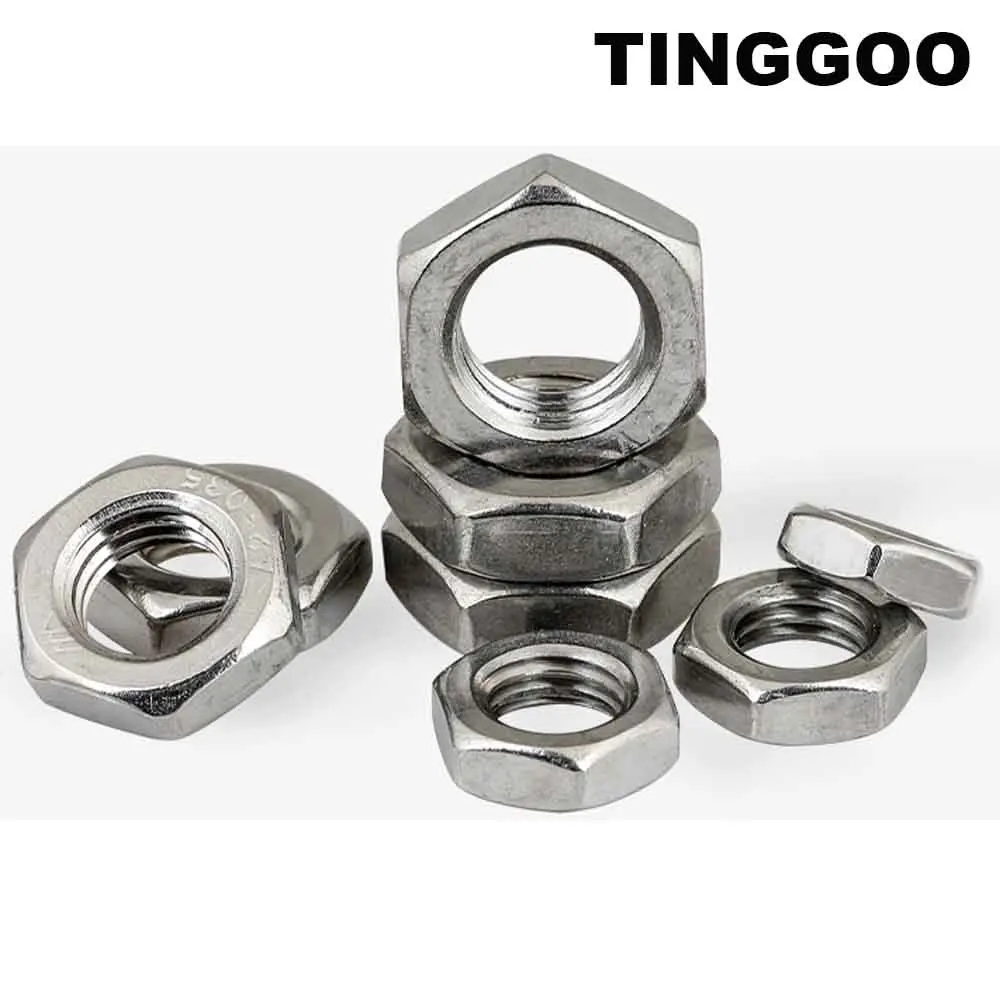 5/50pcs DIN439 GB6172 M2 M2.5 M3 M4 M5 M6 M8 M10 M12 M14 M16 304 A2 ...