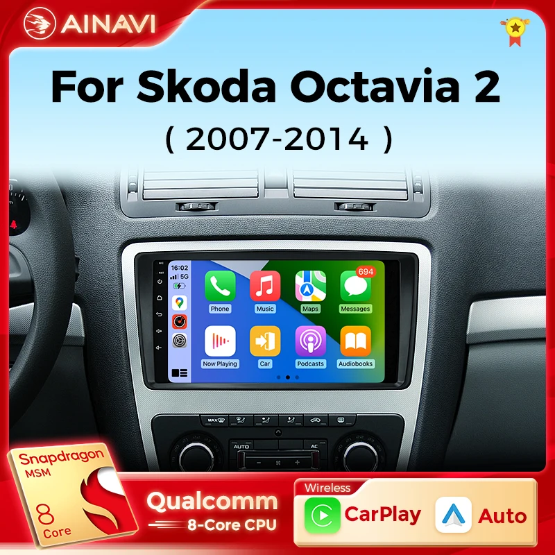 Ainavi-Car-stereo-radio-For-Skoda-Octavia-2-A5-2008-2013-touch-screen ...