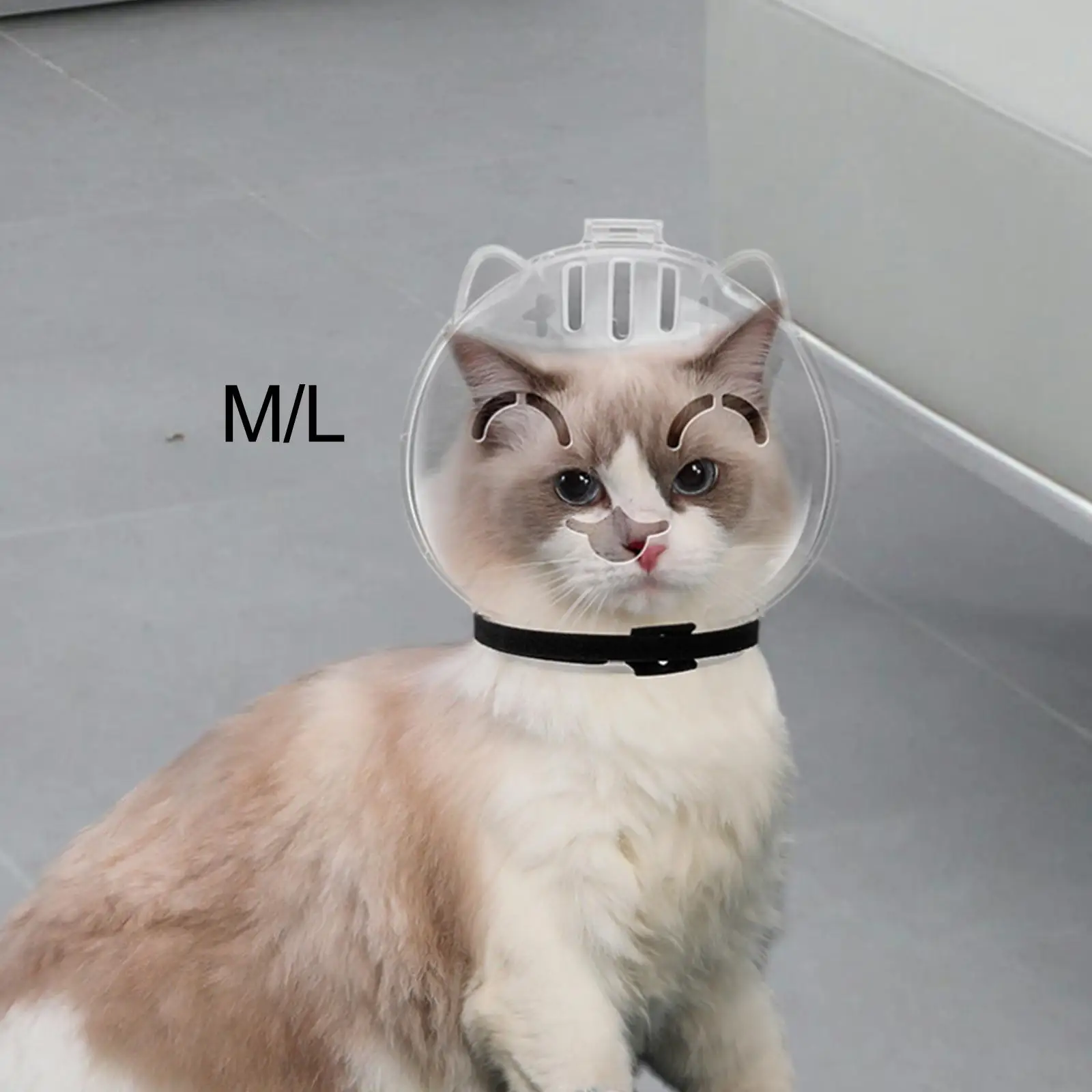 Cat Muzzle Transparent Multipurpose Anti Scratch Mouth Cover Protect ...