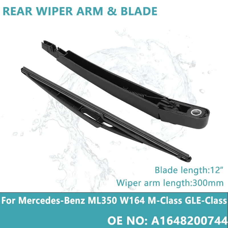 Rear-Windshield-Wiper-Arm-Blade-A1648200744-for-Mercedes-Benz-W166-W164 ...