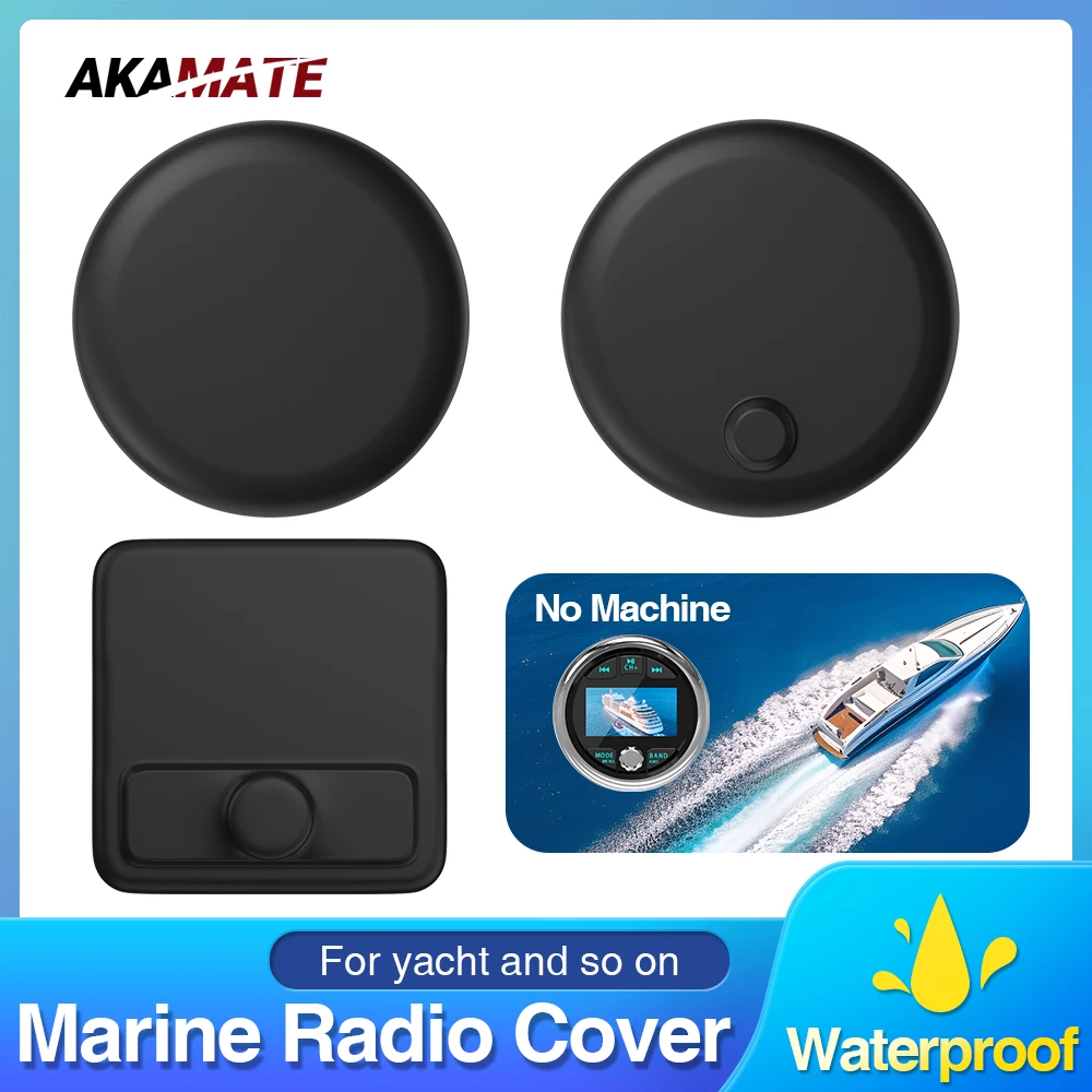 For Marine Radio Cover MP3 MP5 FM Boat Radio Soft Silicone Protector ...