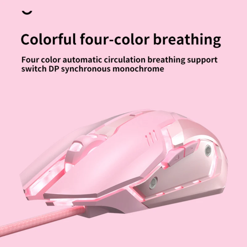RYRA For Girl Gaming Wired Mouse Rechargeable Mouse Mute Ergonomic E ...