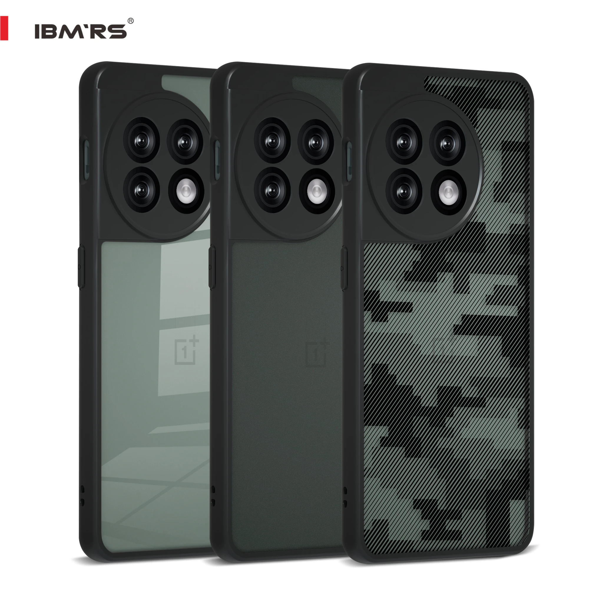 IBMRS-for-OnePlus-11-Case-Camouflage-PC-Transparent-Hard-Back-Soft-TPU ...