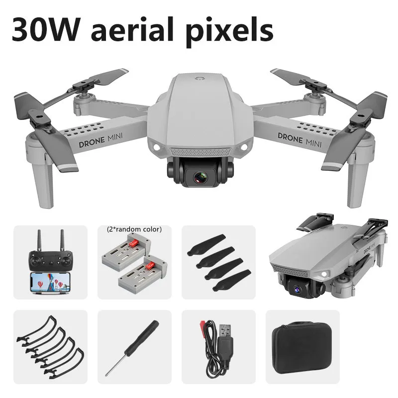 E88 Mini Drone With 4K HD Dual Camera Helicopter Wi-fi FPV Portable ...