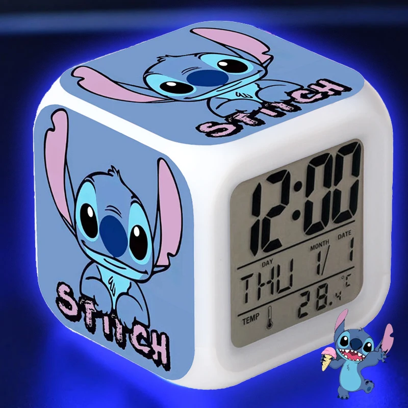 Disney-Stitch-Alarm-Clock-Growing-LED-Color-Change-Digital-Light-PVC ...