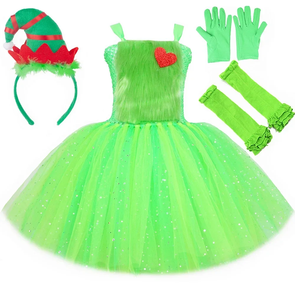 Disfraz-Grinch-para-ni-os-vestido-tut-de-monstruo-peludo-verde ...