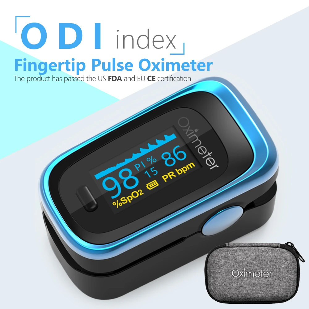Kiuzou Medical Finger Pulse Fingertip Oled Portable Oximeter SPO2 PR 8 ...