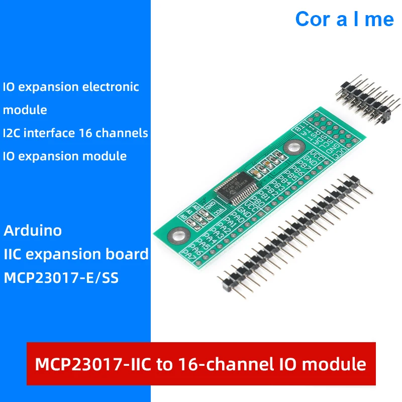 Interfaz MCP23017 I2C 16bit i/o, módulo de placa de expansión, placa Pin IIC a GIPO, convertidor ...