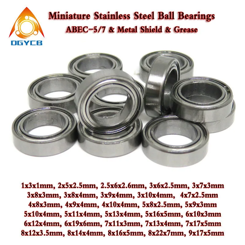 1pcs-SMR117-ZZ-Bearing-7x11x3-mm-ABEC-5-Stainless-Steel-Ball-Bearings ...