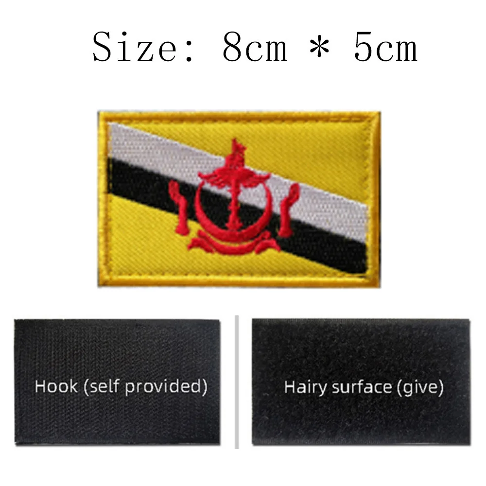 High-Quality-Hook-And-Loop-Embroidery-Patch-1pc-Brunei-Of-The-World-City-Flag-Size-At.jpg