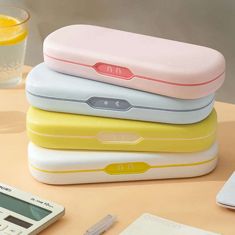 Double Layer Large Capacity Plastic Hard Pencil Case School Pen Box Boy Girls Kawaii Pencil Box Stationary Cute School Supplies AliExpress 21