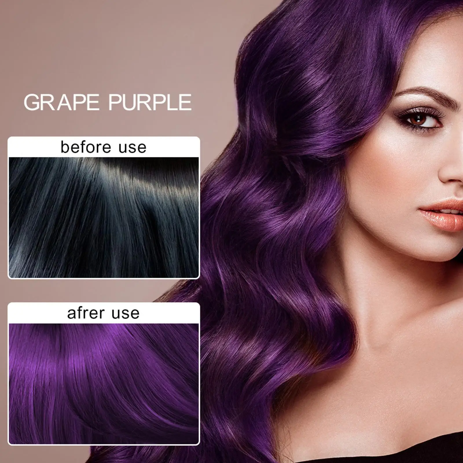 Type A Shampoing professionnel colorant pour cheveux, shampoing à base ...