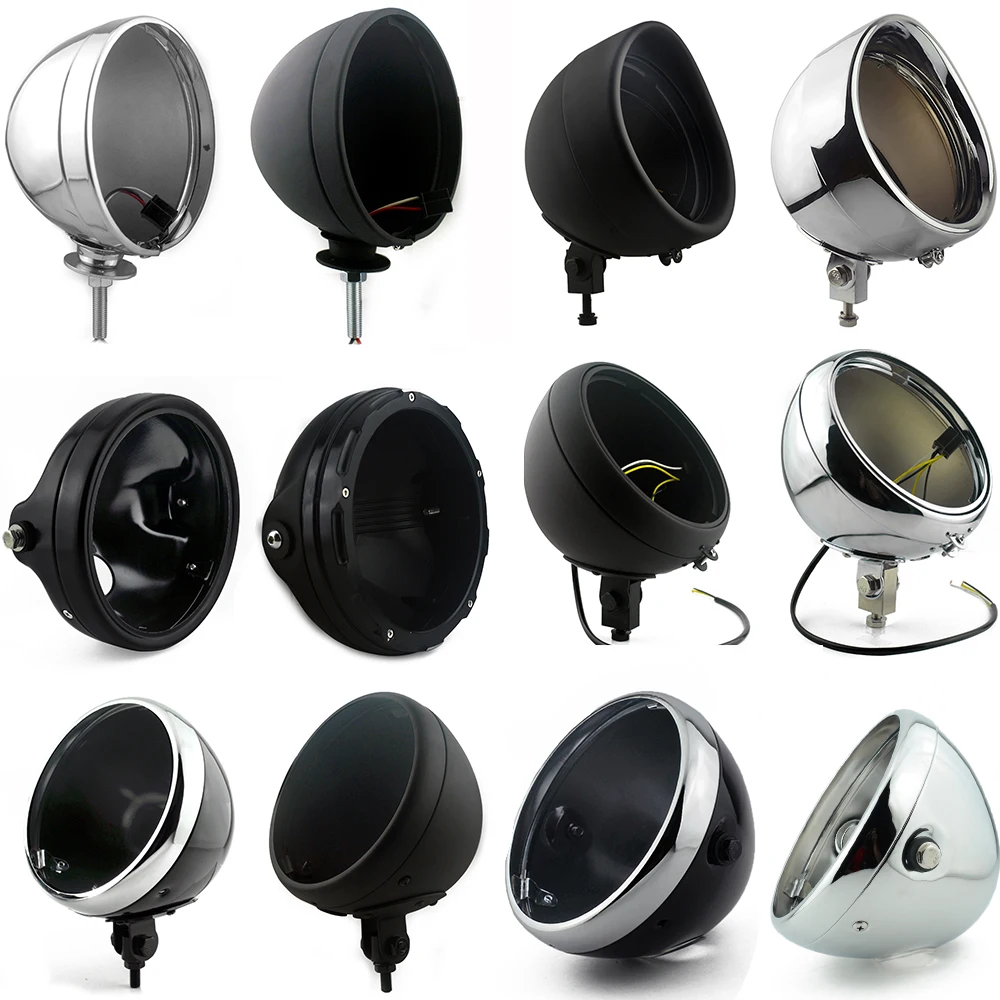 7-inch-LED-Motorcycle-Side-Mount-Or-Bottom-Mount-Round-Headlight ...