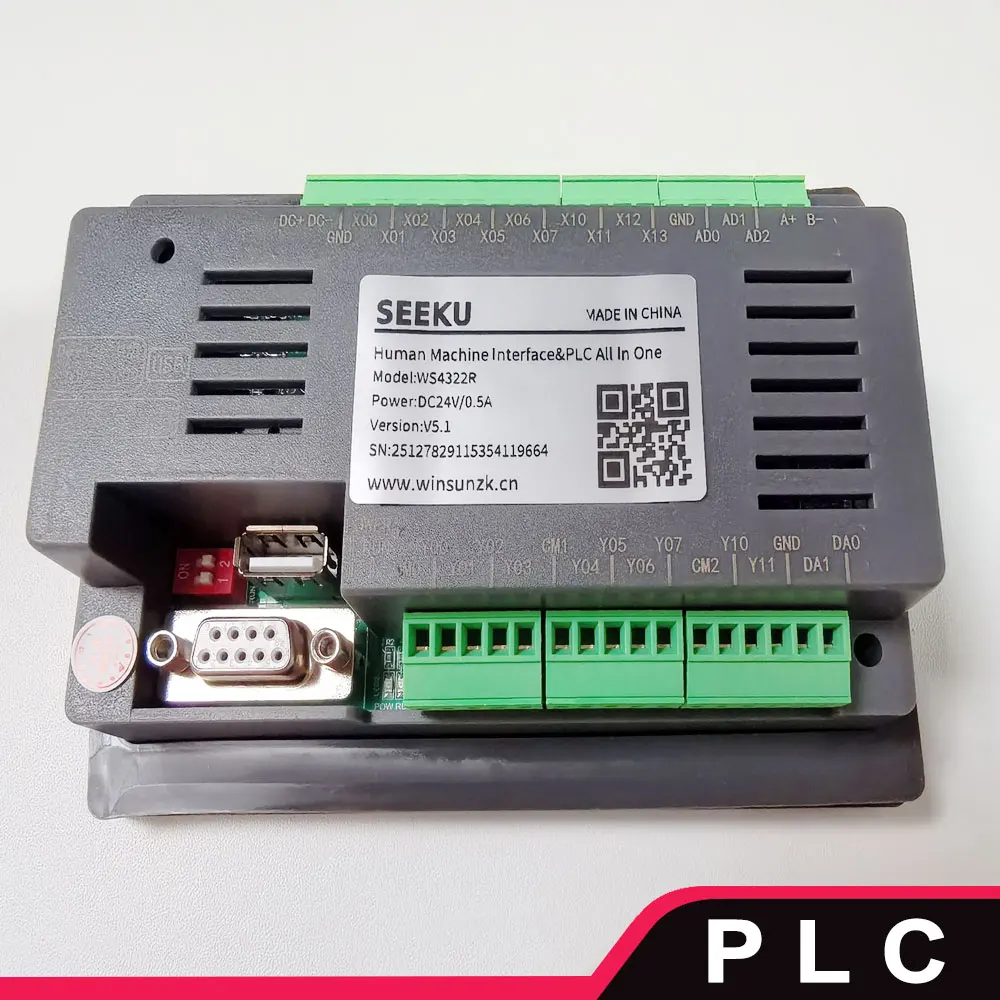 PLC HMI todo en uno 4 3 PLC integrado HMI de 4,3 pulgadas con panel de ...