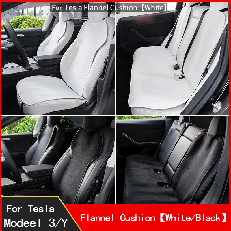 OULEX Car Seat Cover Cushion For Tesla Model/Model Y 2019-2025 Ice Silk ...