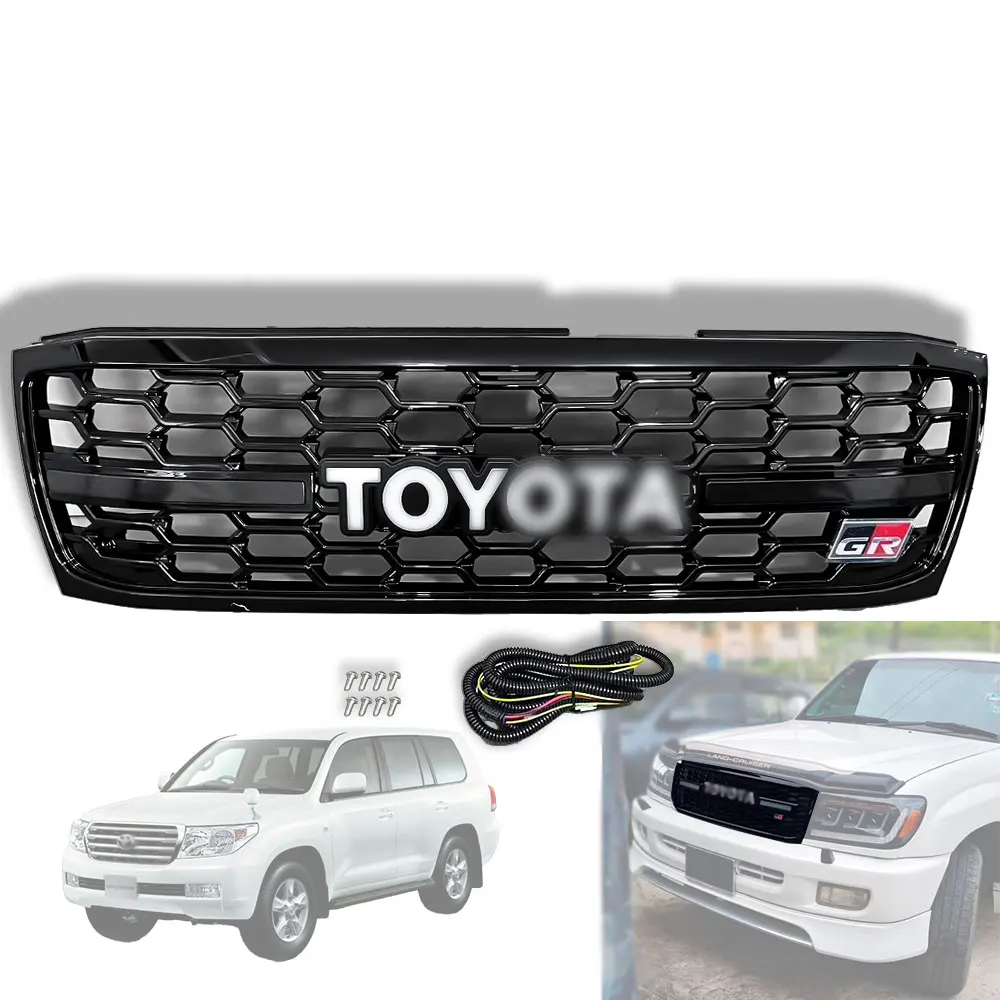 GR-style-Black-Grille-grille-with-turn-light-For-Toyotas-land-cruiser ...