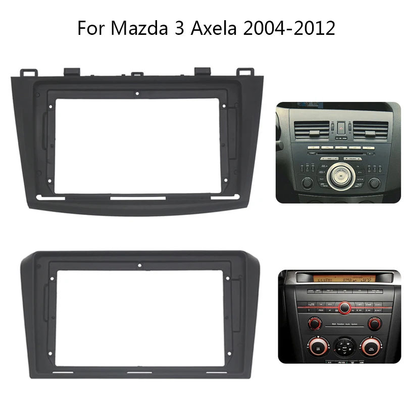 2 Din Car Radio Fascia For MAZDA 3 2004-2012 Auto Stereo Audio Player ...