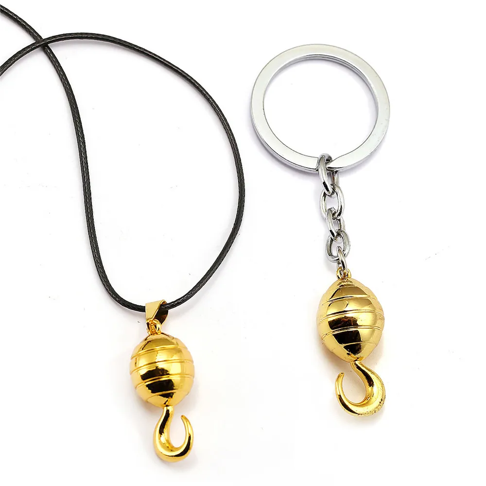 One Piece Sir Crocodile Golden Hook Keychain Necklace Choker | One ...