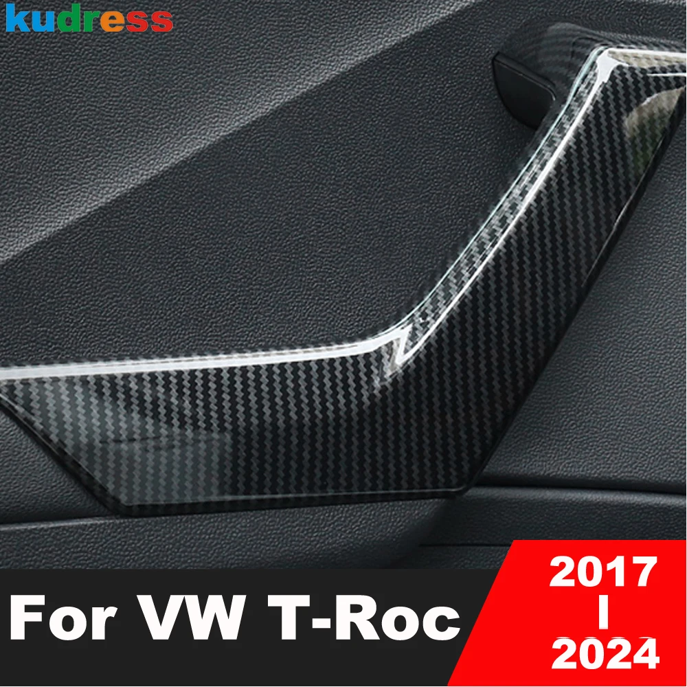 For-VW-For-Volkswagen-T-ROC-TROC-2017-2022-2023-2024-Carbon-Fiber-Inner ...