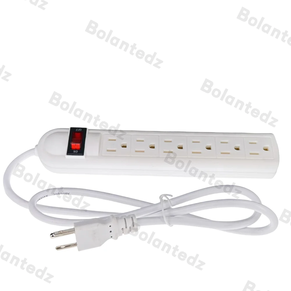 Power-Socket-6-US-AC-Outlets-Power-Strip-With1m-Extension-Cord-For-Home ...