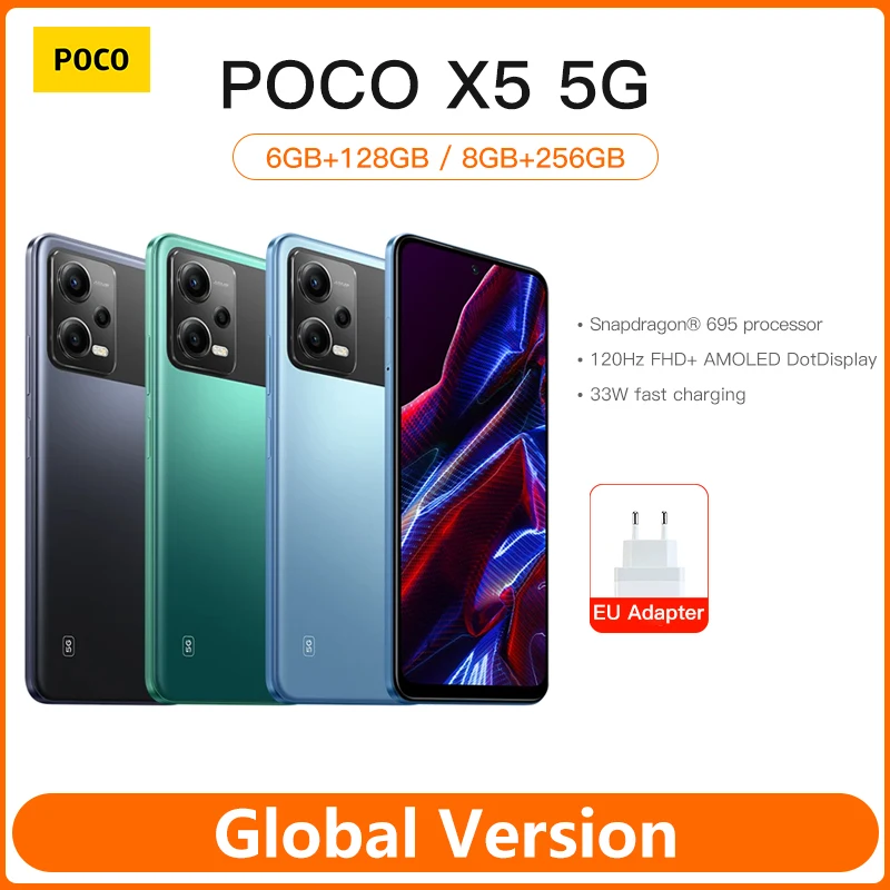 Poco X5 5g Smartphone 128gb/256gb 6.67"120hz Amoled Dotdisplay ...