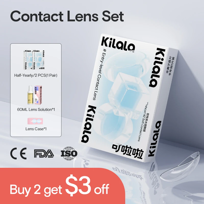 KILALA-Contact-Lenses-2Pcs-Diopters-Half-Yearly-Lens-for-Vision-Diopter ...